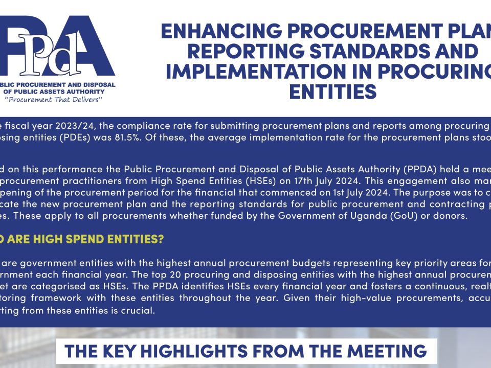 FINANCE MINISTER ISSUES NEW PPDA REGULATIONS 2023 - The Public ...